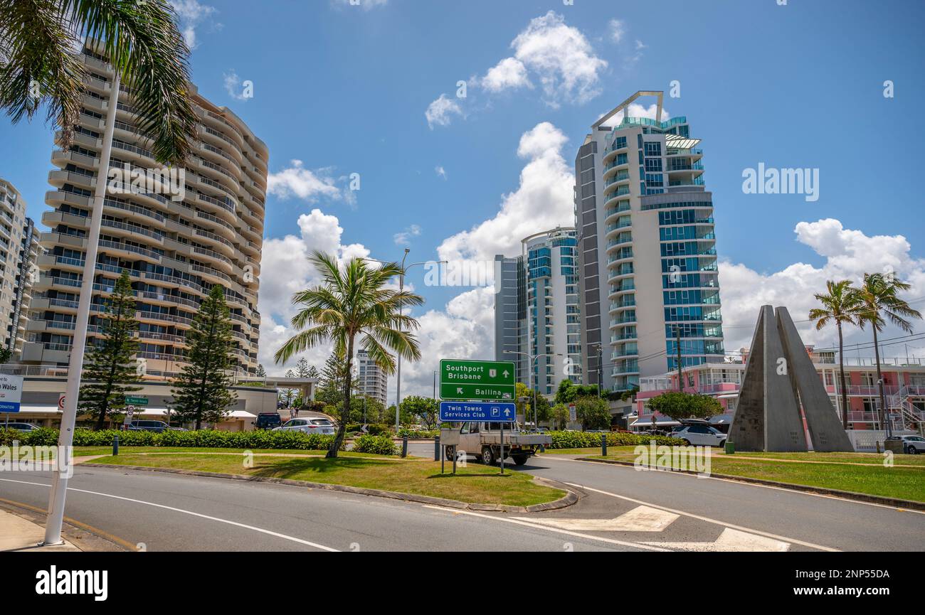 Beach at Coolangatta, gold coast, queensland, australia Stock Photo - Alamy