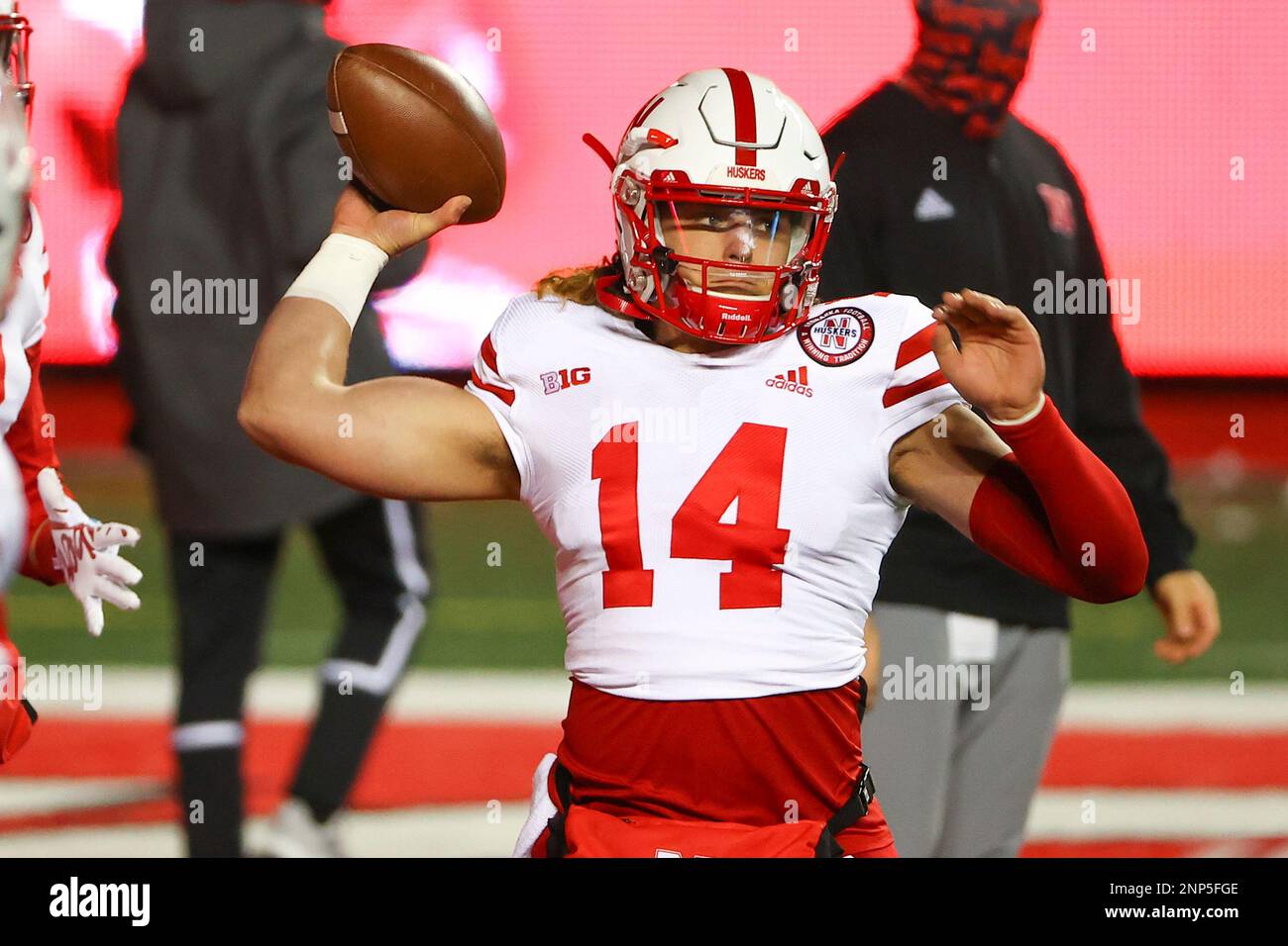 PISCATAWAY, NJ - DECEMBER 18: Nebraska Cornhuskers quarterback Brayden ...