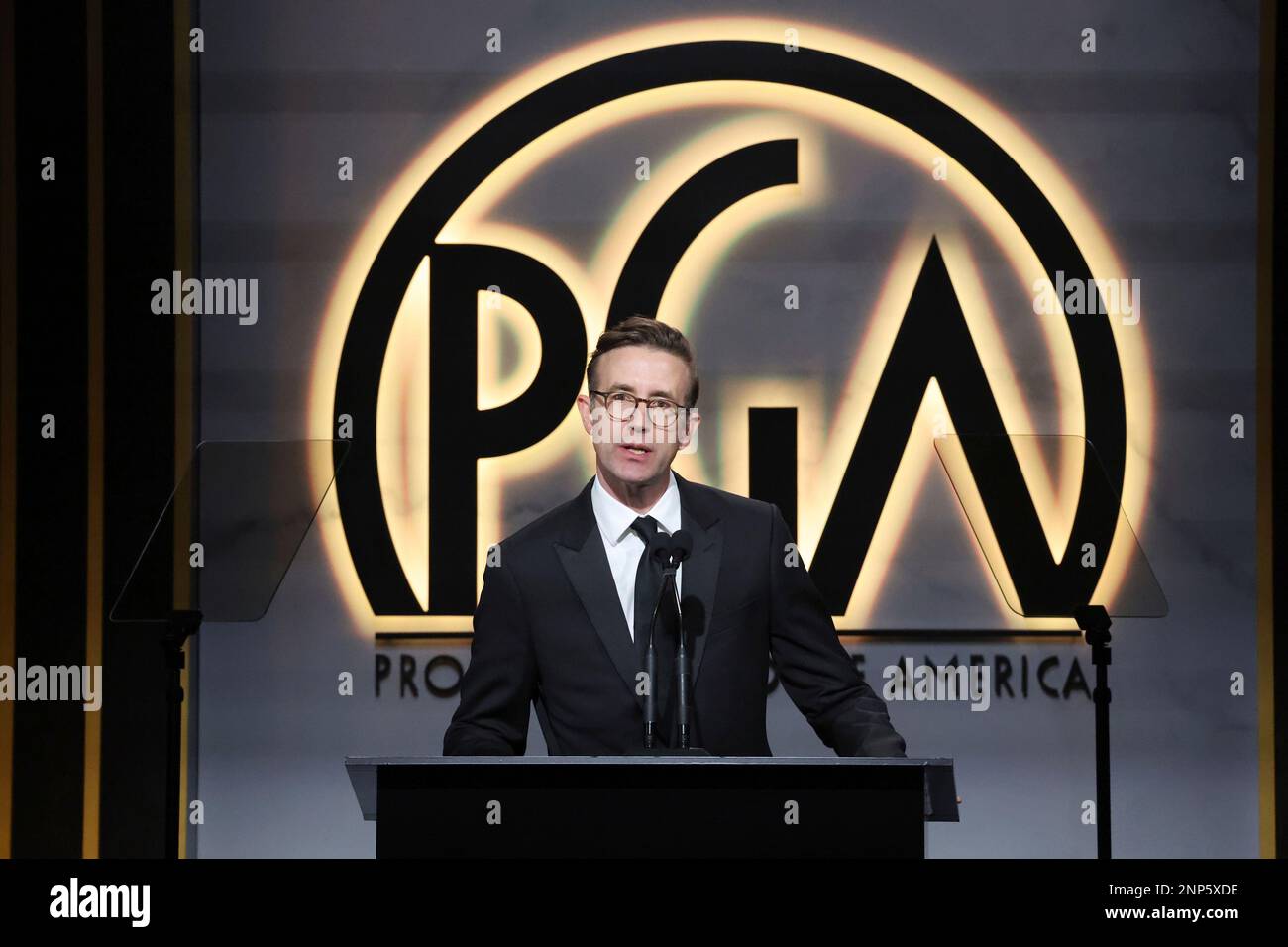 Matt Oberg on stage at the 34th Annual Producers Guild Awards at the ...