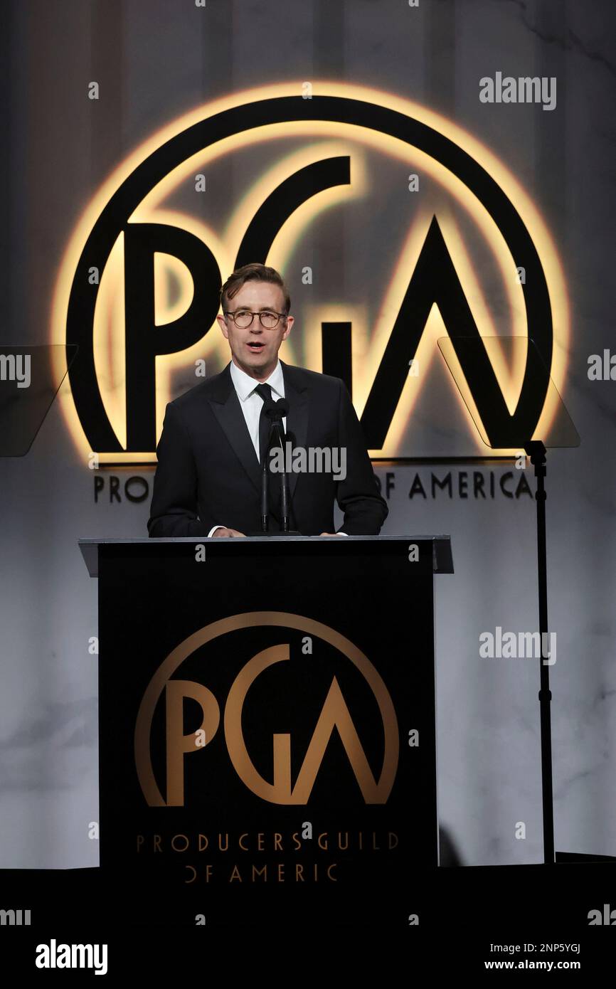 Matt Oberg on stage at the 34th Annual Producers Guild Awards at the ...
