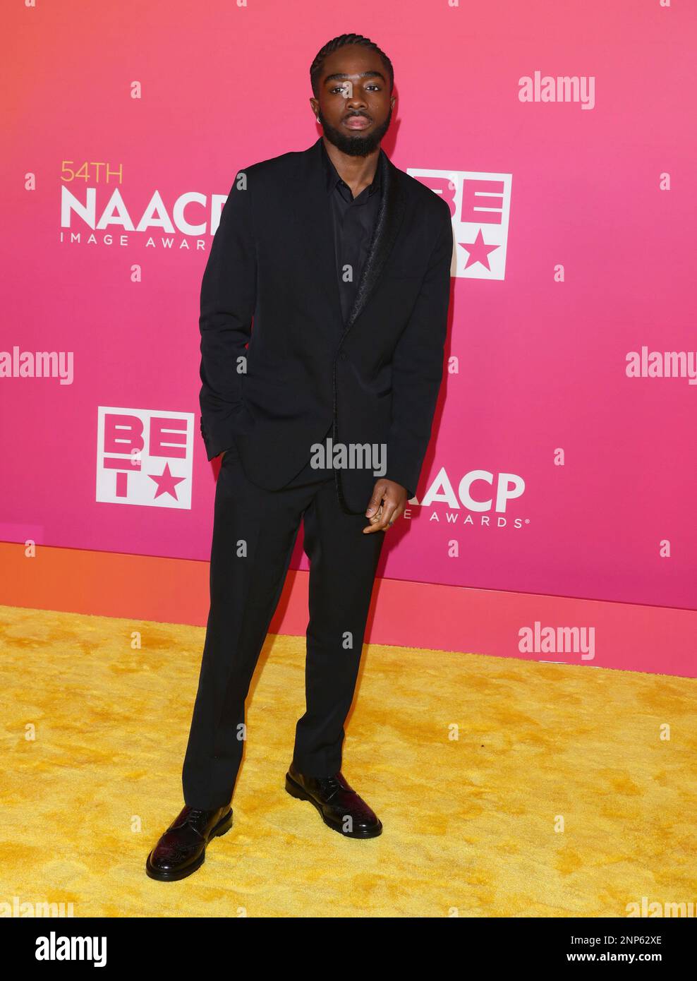Caleb McLaughlin arrives at The 54th NAACP Image Awards, held at The ...