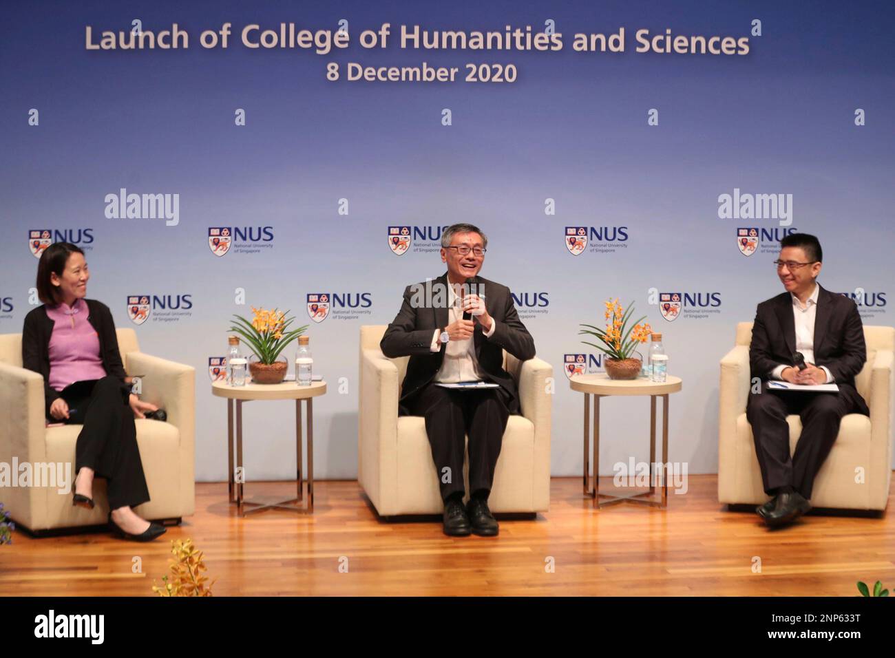 (From left) Second Permanent Secretary at the Ministry of Education Lai ...