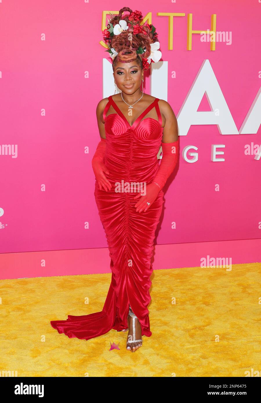 Pinky Cole arrives at The 54th NAACP Image Awards, held at The Pasadena ...
