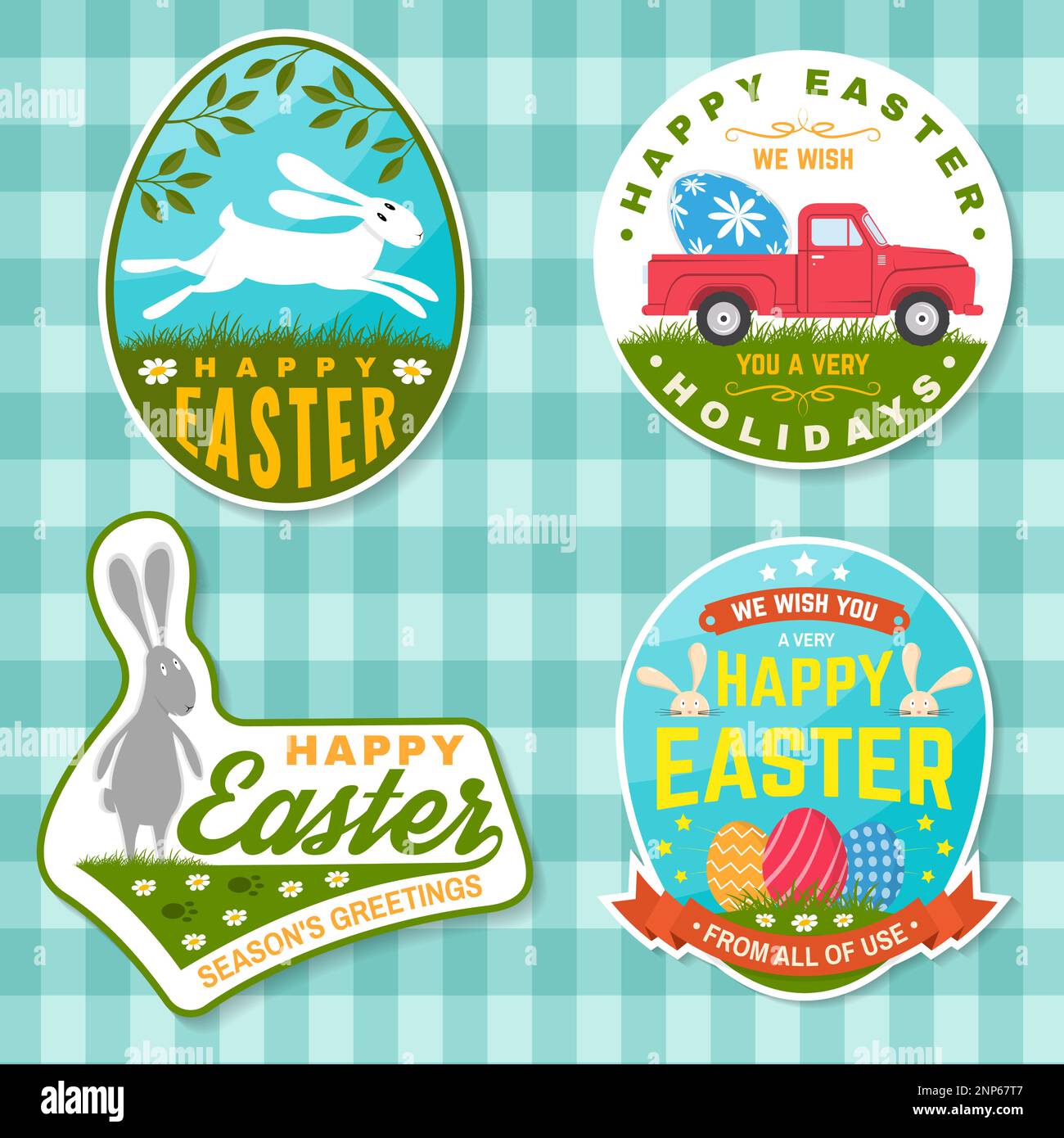Colourful food truck Stock Vector Images - Alamy
