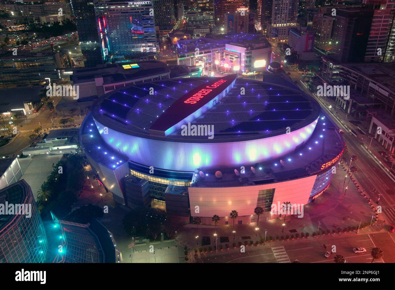 A general view of the Staples Center, Friday, Dec. 11, 2020. in Los ...