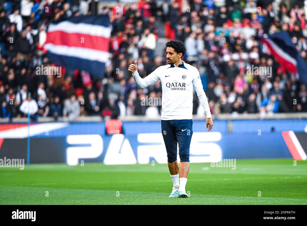 Marquinhos (Marcos Aoas Correa) during the public training of the Paris ...