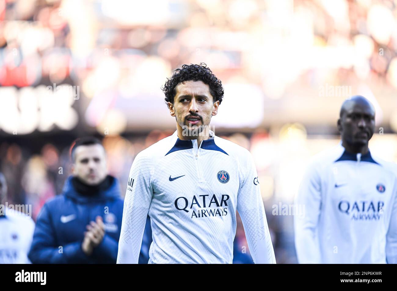 Marquinhos (Marcos Aoas Correa) during the public training of the Paris ...