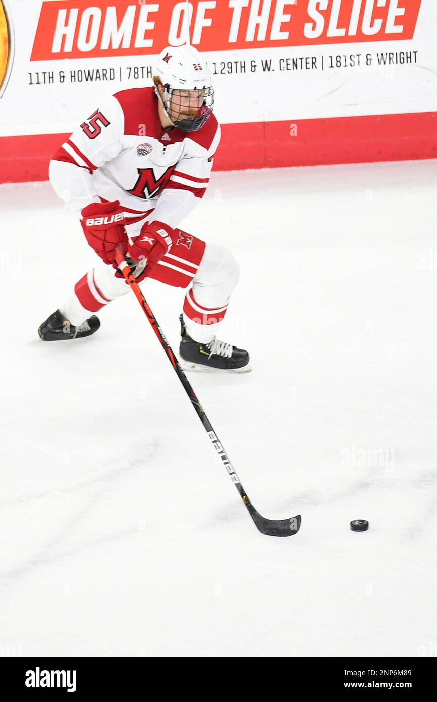 December 10, 2020 Miami RedHawks forward Scott Corbett (25) skates with ...