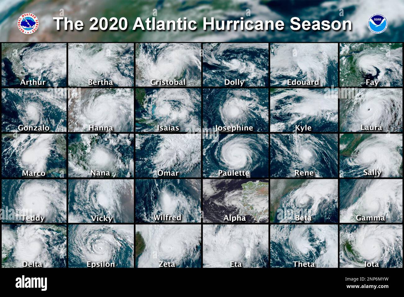 This combination of satellite images provided by the National Hurricane ...
