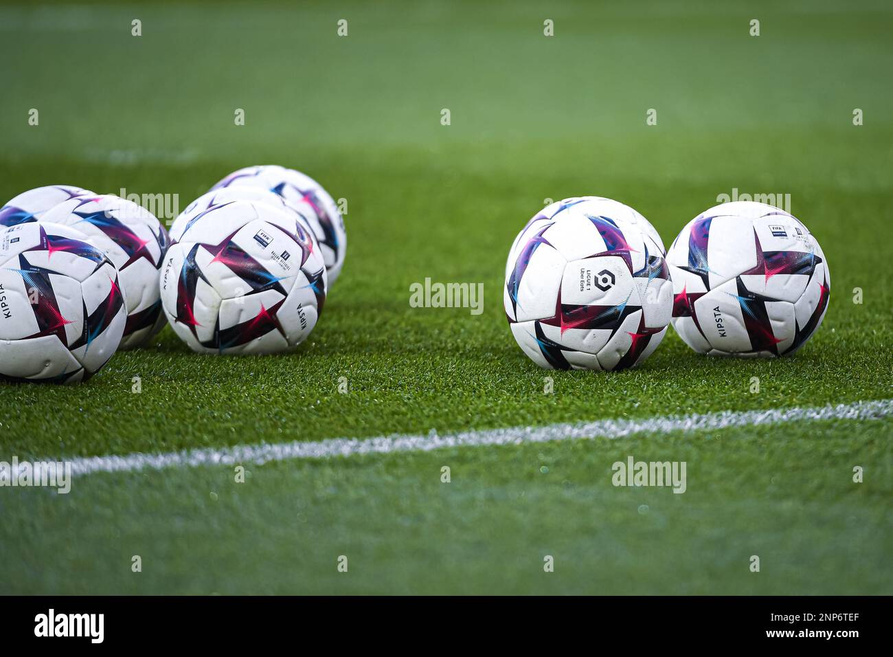 Illustration picture shows the official Ligue 1 Uber Eats KIPSTA ball ...