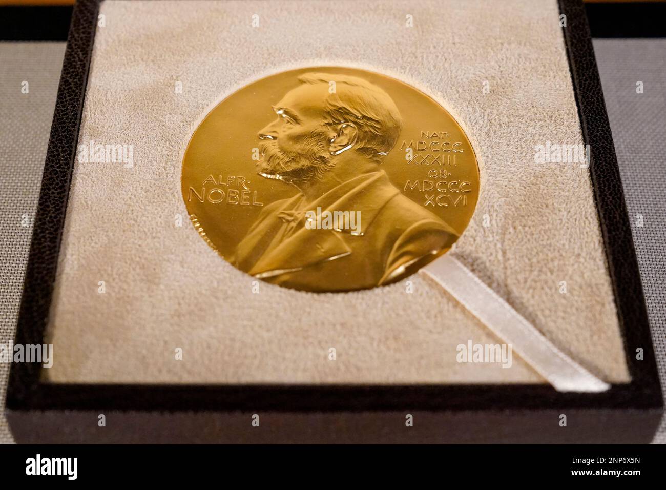 The medal presented to Nobel Laureate in physiology and medicine ...