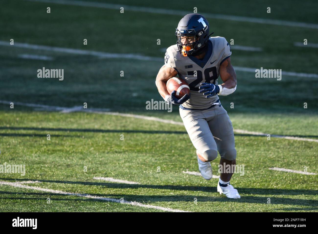 CHAMPAIGN, IL - DECEMBER 05: Illinois RB Reggie Love III (28) during a ...