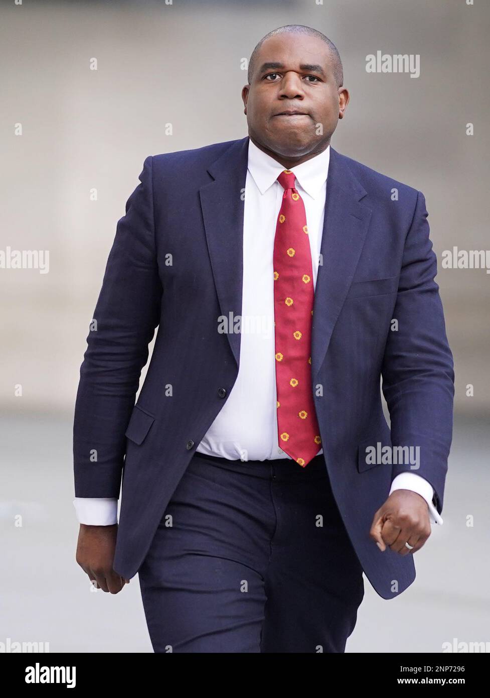 Shadow foreign secretary David Lammy arrives at BBC Broadcasting House ...
