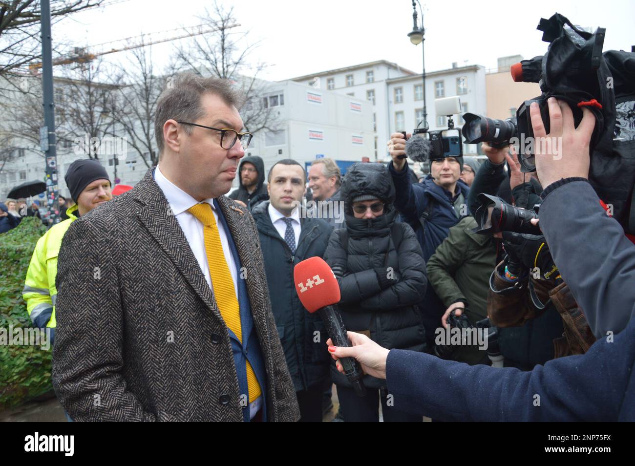 Berlin, Germany - February 24, 2023 - Oleksii Makeiev, Ambassador of ...