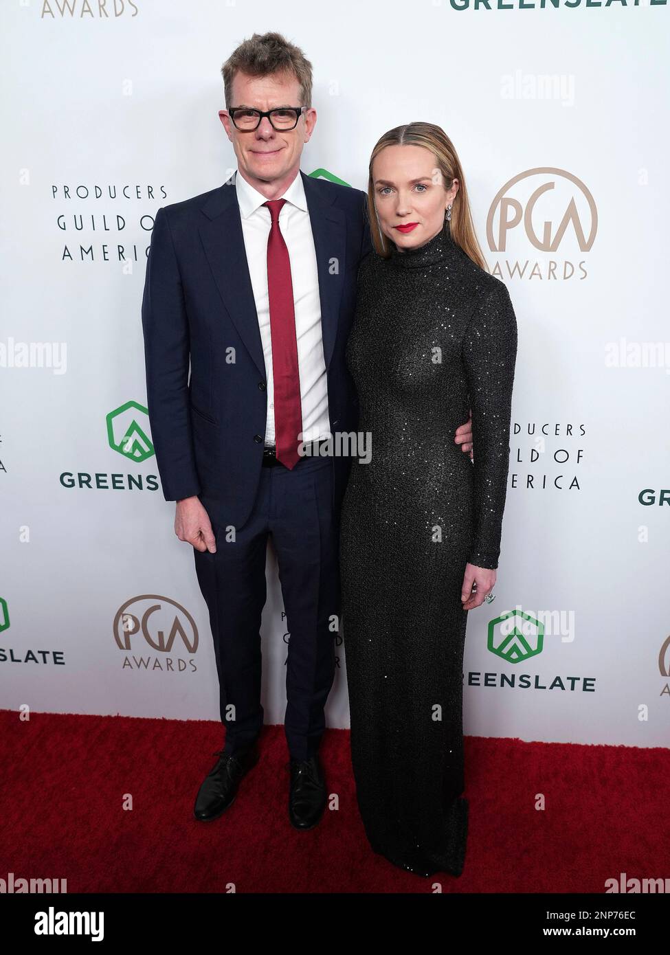Los Angeles, USA. 25th Feb, 2023. Graham Broadbent and Kerry Condon ...