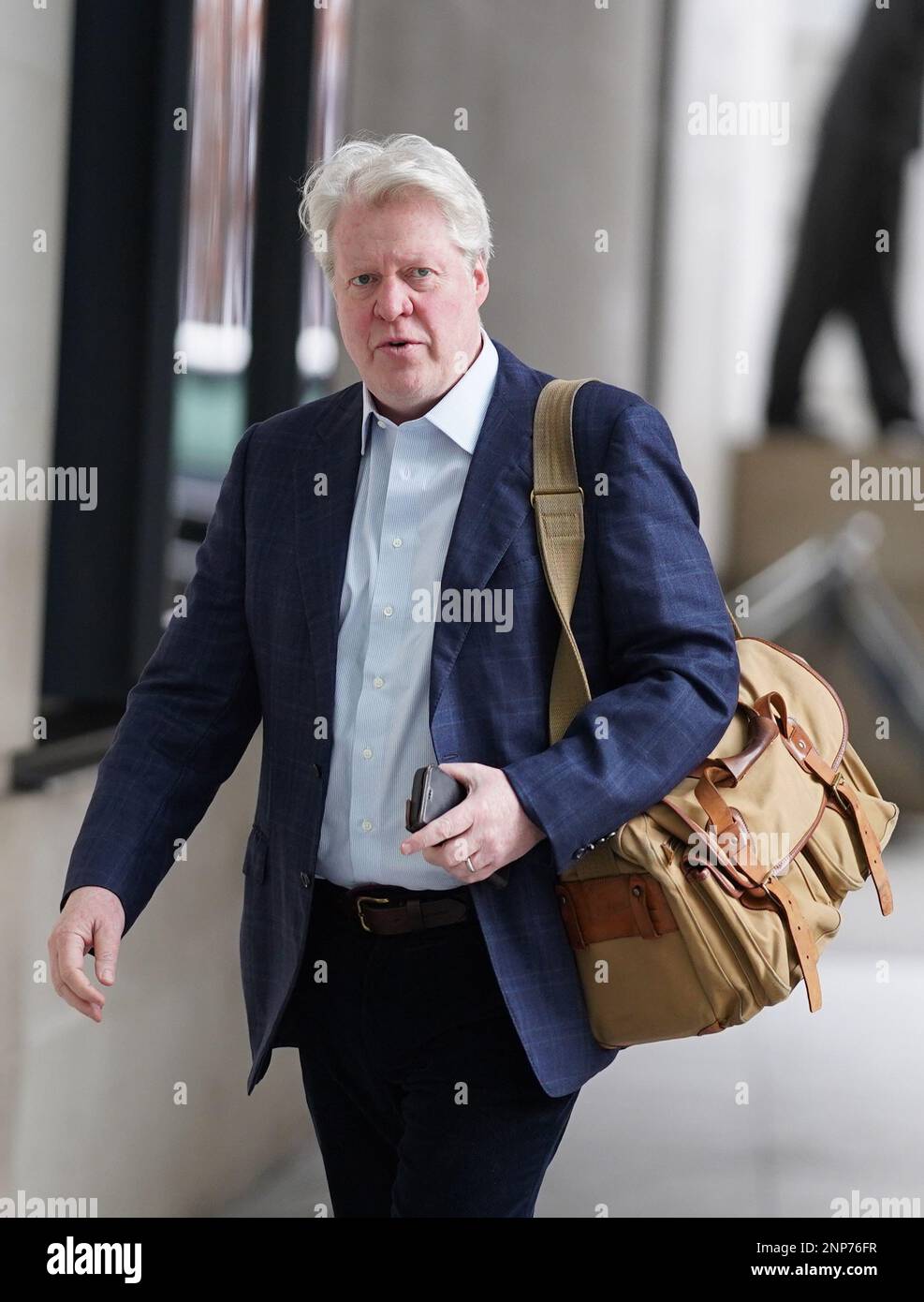 Earl Spencer arriving at BBC Broadcasting House in London. Picture date ...