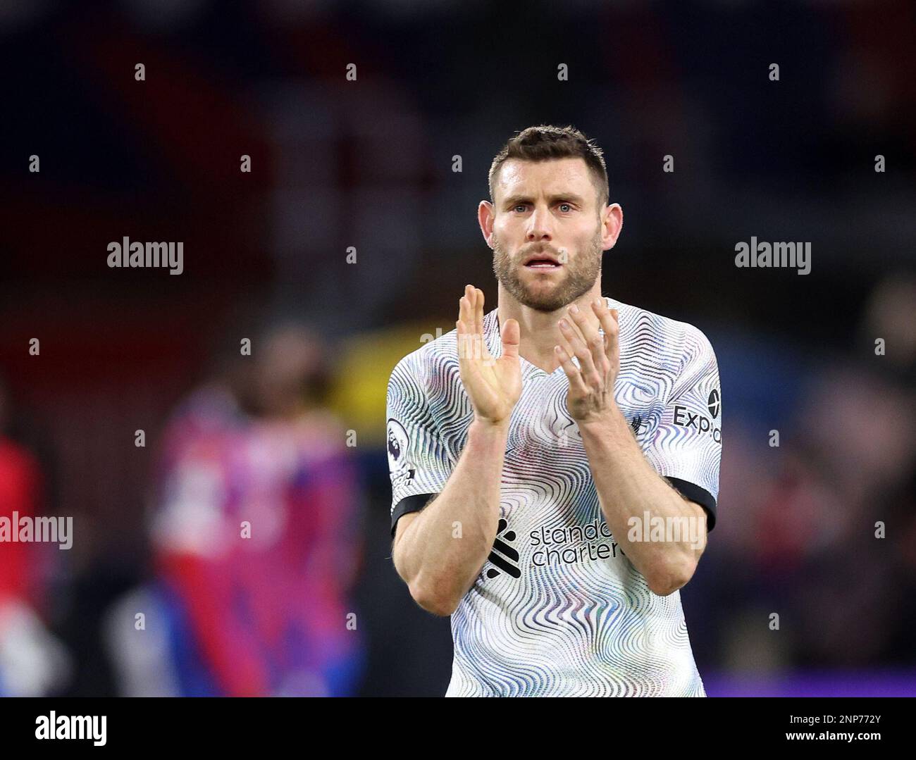 London, England, 25th February 2023. James Milner of Liverpool during ...