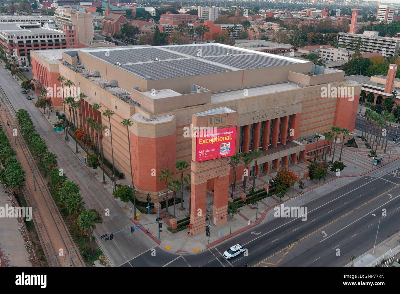 A general view of the Galen Center on the campus of the University of ...