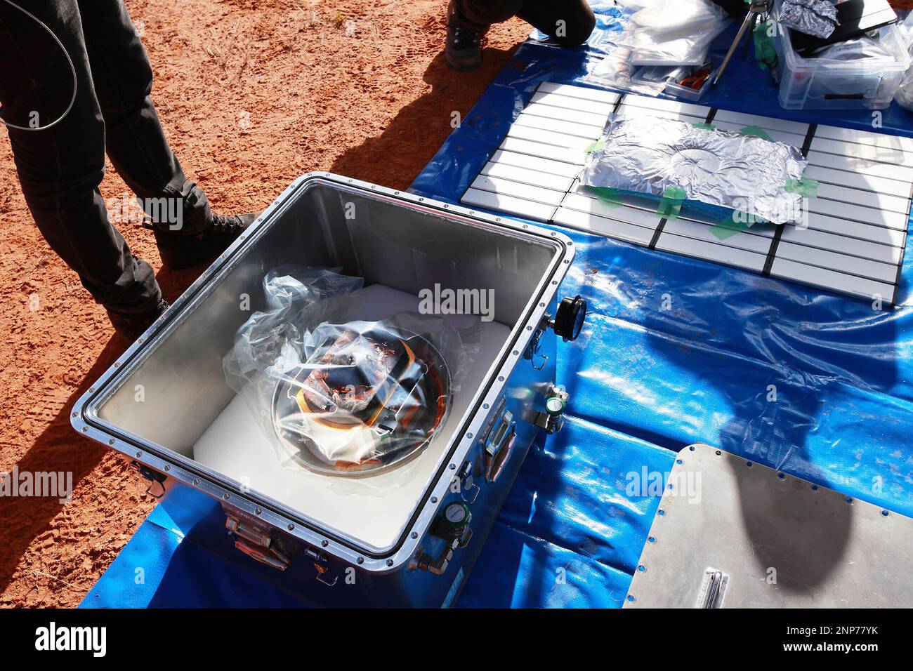 In this photo provided by the Japan Aerospace Exploration Agency (JAXA ...