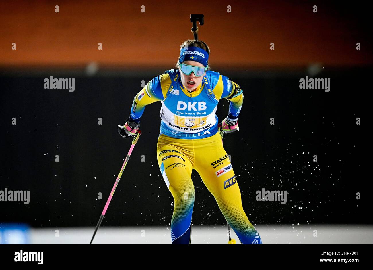 CAPTION CORRECTS ID Elvira Oberg of team Sweden in action, during the ...