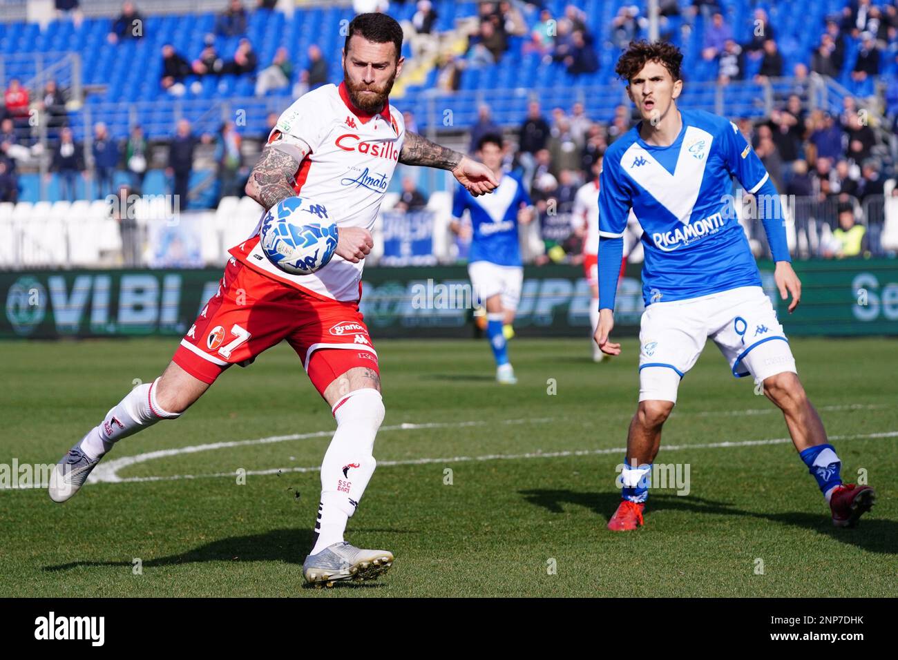 Brescia, Italy. 25th Feb, 2023. Mirco Antenucci (SSC Bari) during ...