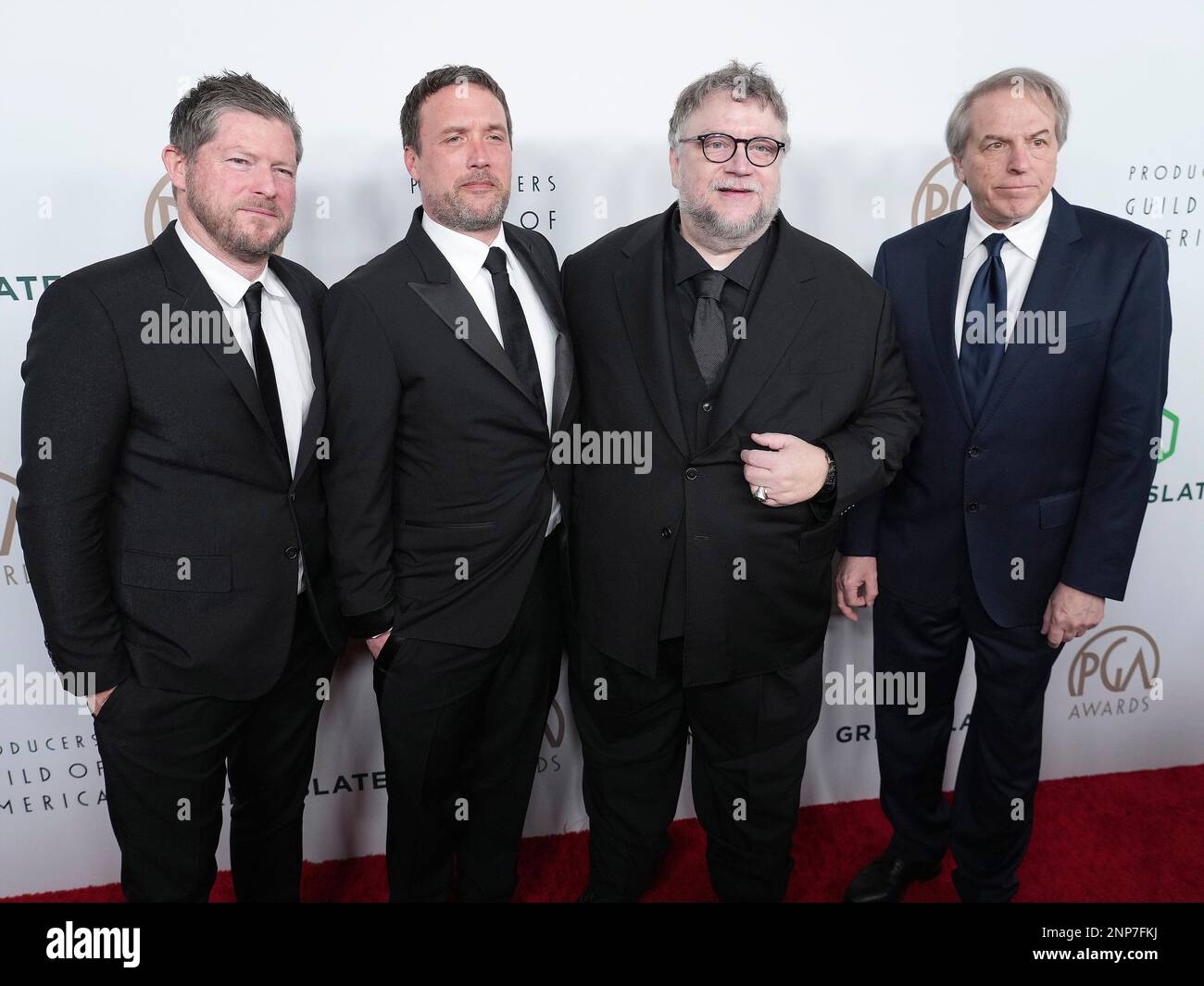 Los Angeles, USA. 25th Feb, 2023. Guest, Alex Bulkley, Guillermo del ...