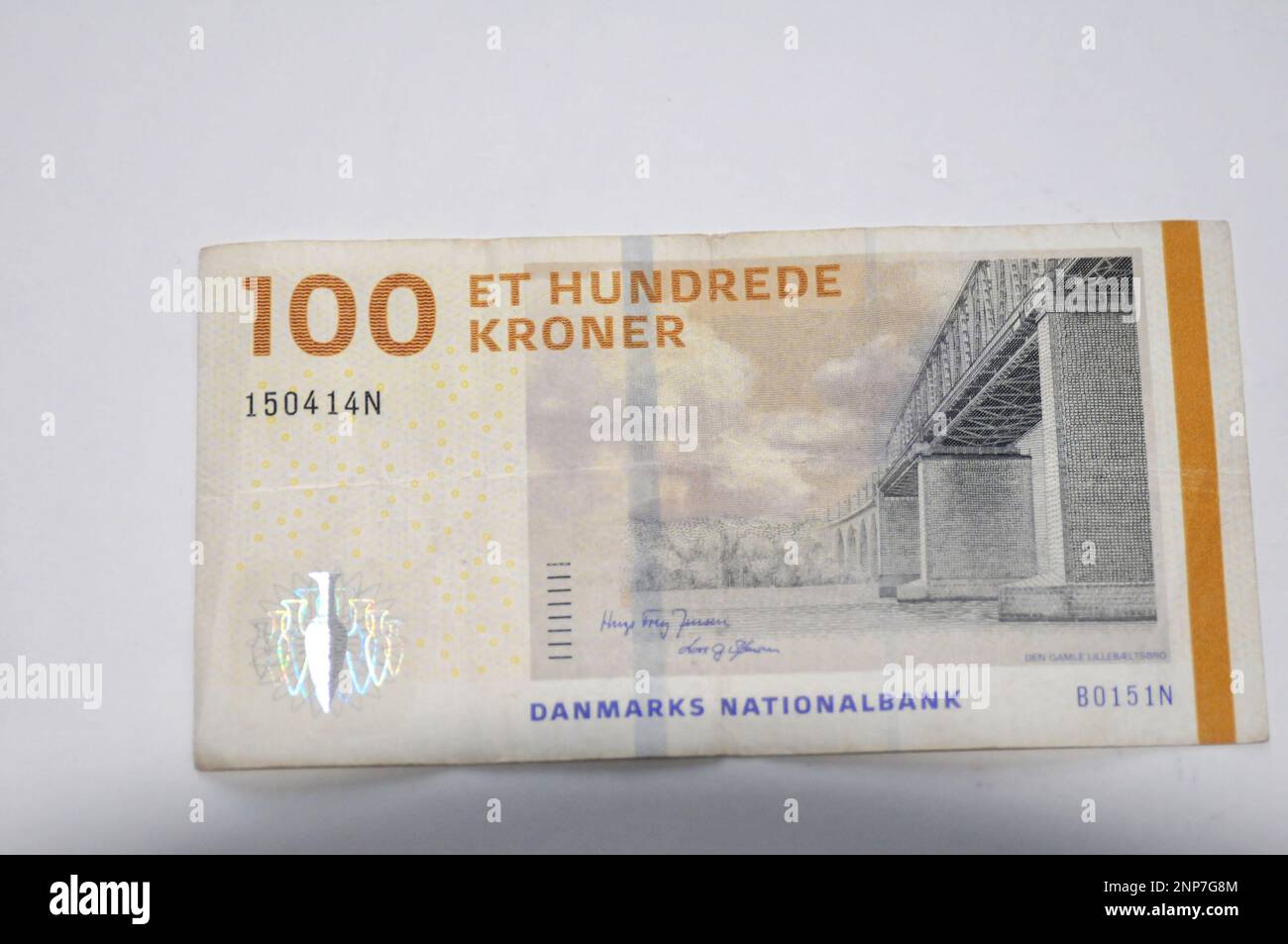 Copenhagen/Denmark/26 February 2023/ Danish kroner note currency in ...
