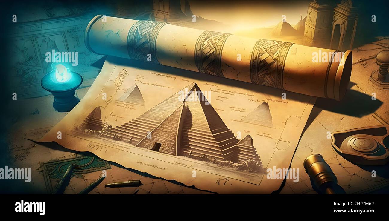 Ancient scroll and manuscript hi-res stock photography and images - Alamy