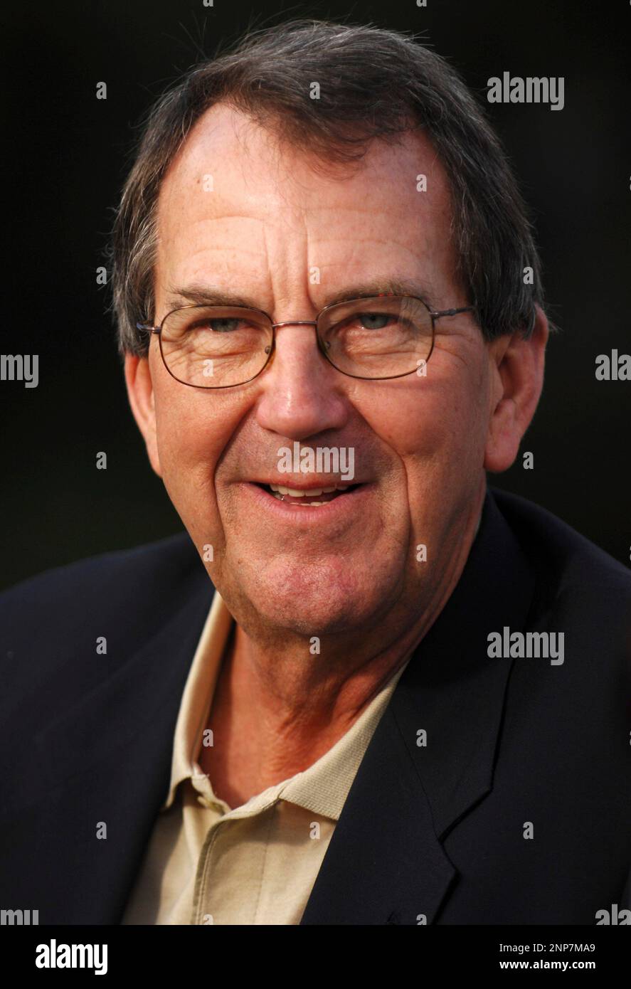 Michigan coach Lloyd Carr during visit to Disneyland in Anaheim, Calif ...
