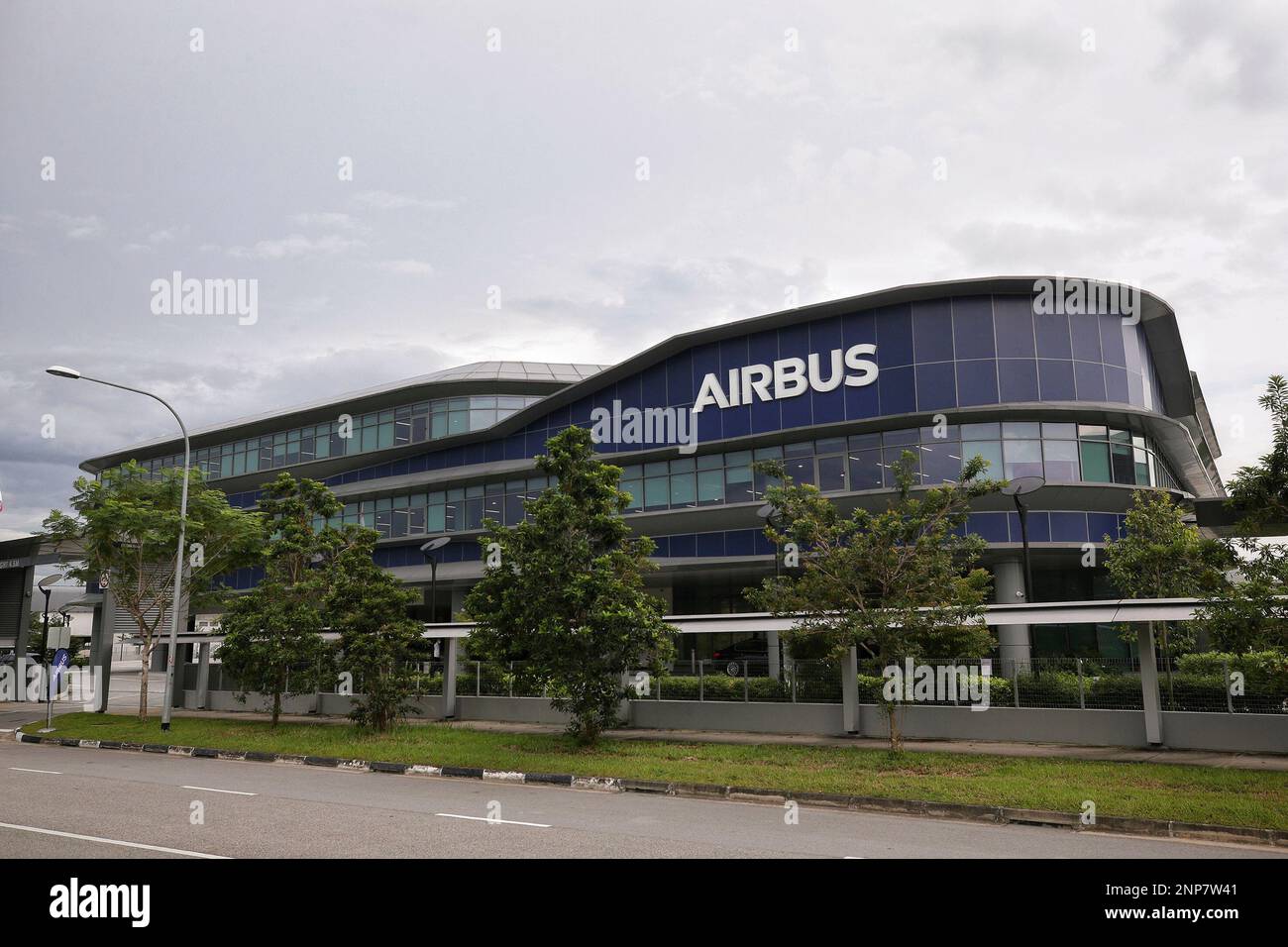 Facade of Airbus Singapore Campus in Seletar on 20 November 2020. The ...