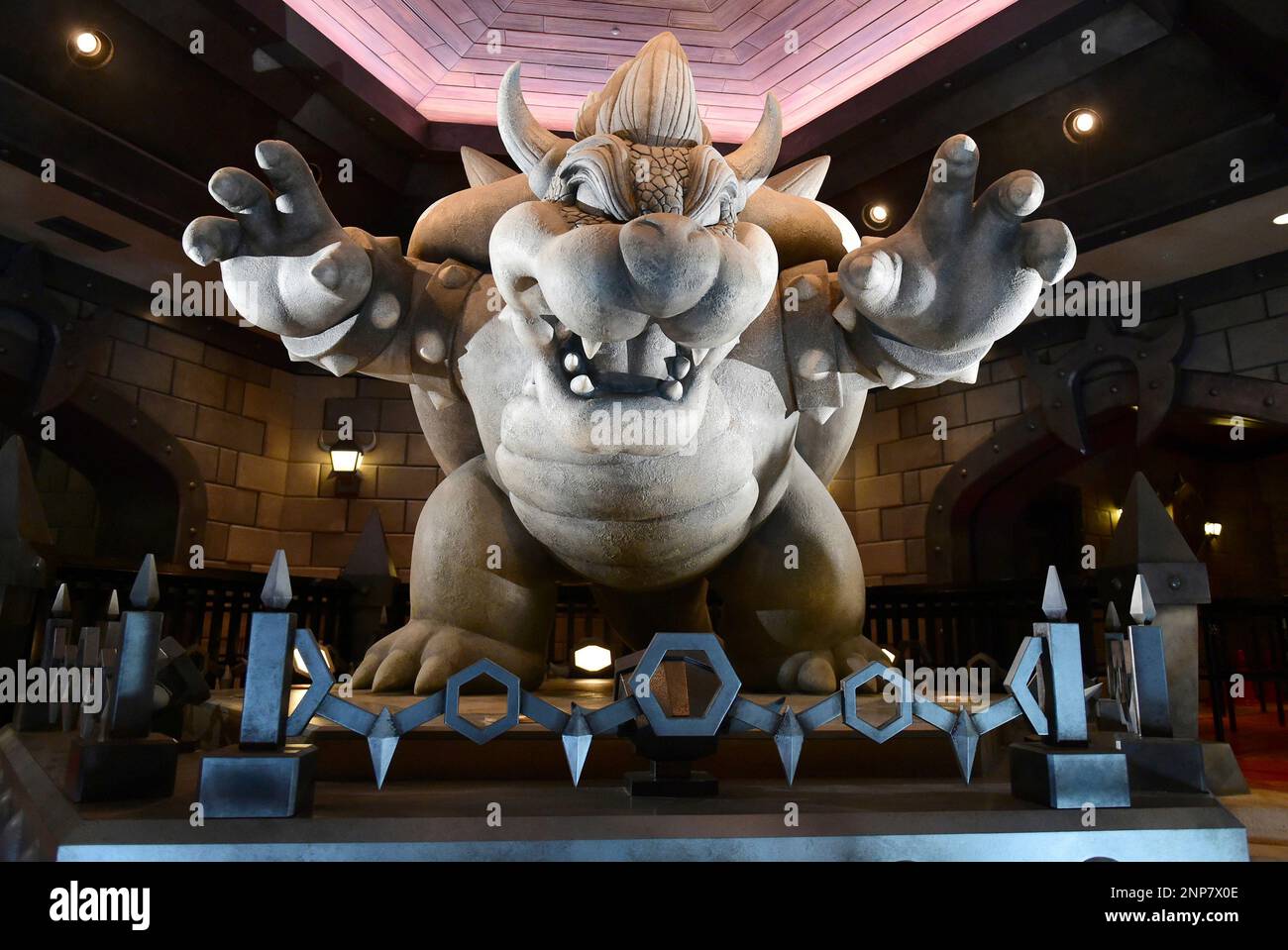 Inside of the Bowser Castle is unveiled to media at SUPER NINTENDO ...