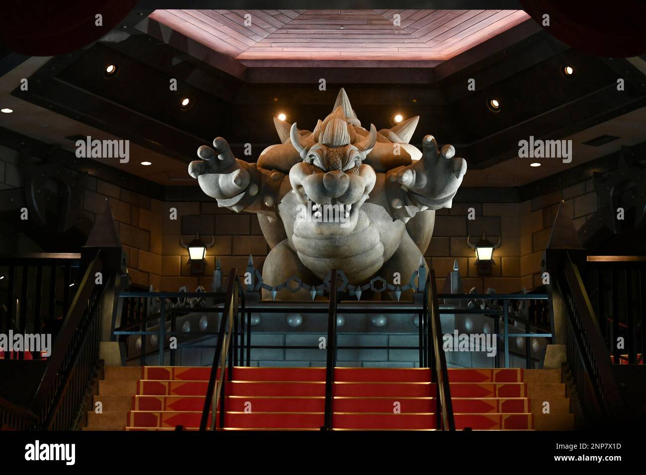 Inside of the Bowser Castle is unveiled to media at SUPER NINTENDO ...