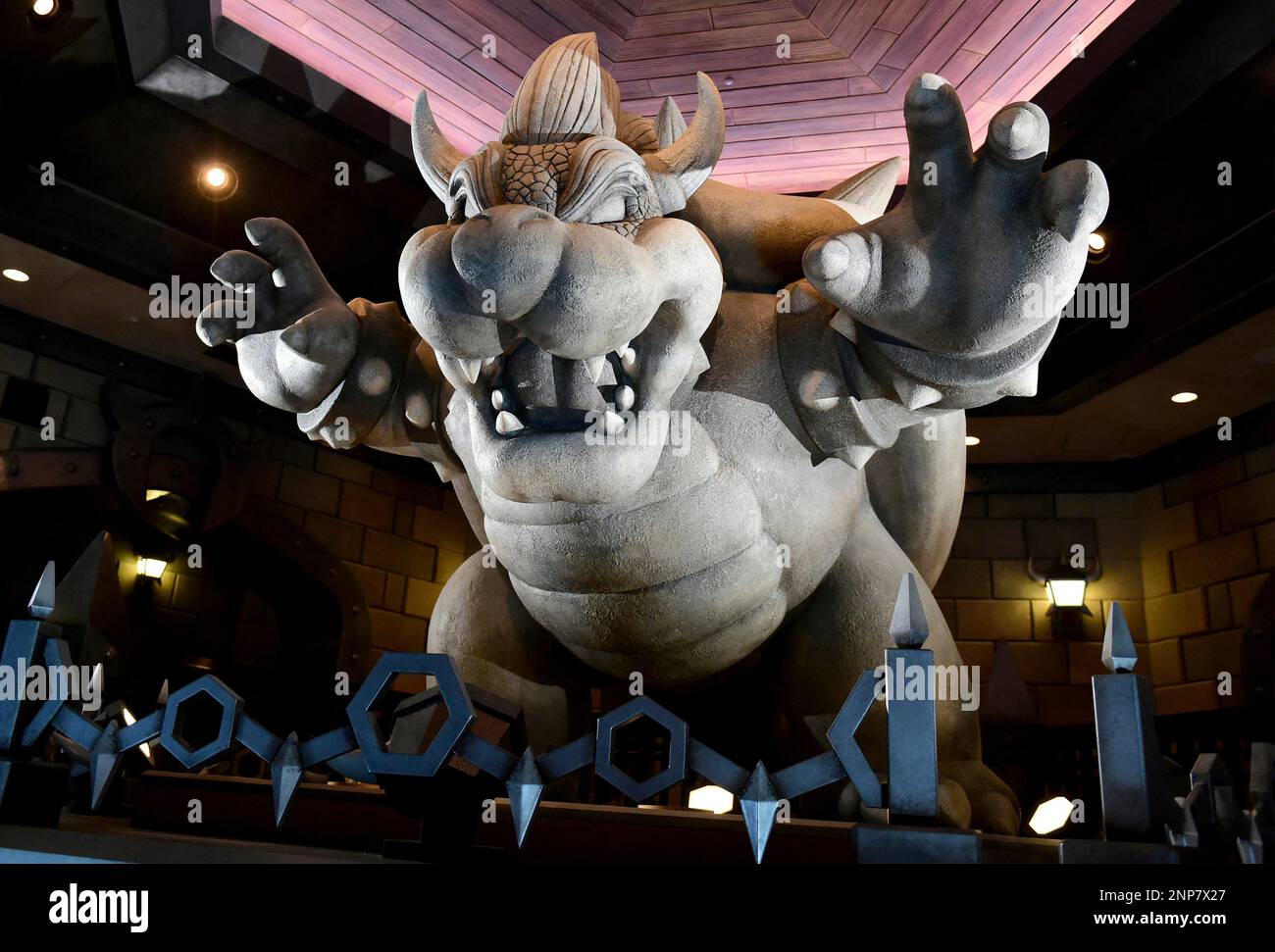 Inside of the Bowser Castle is unveiled to media at SUPER NINTENDO ...