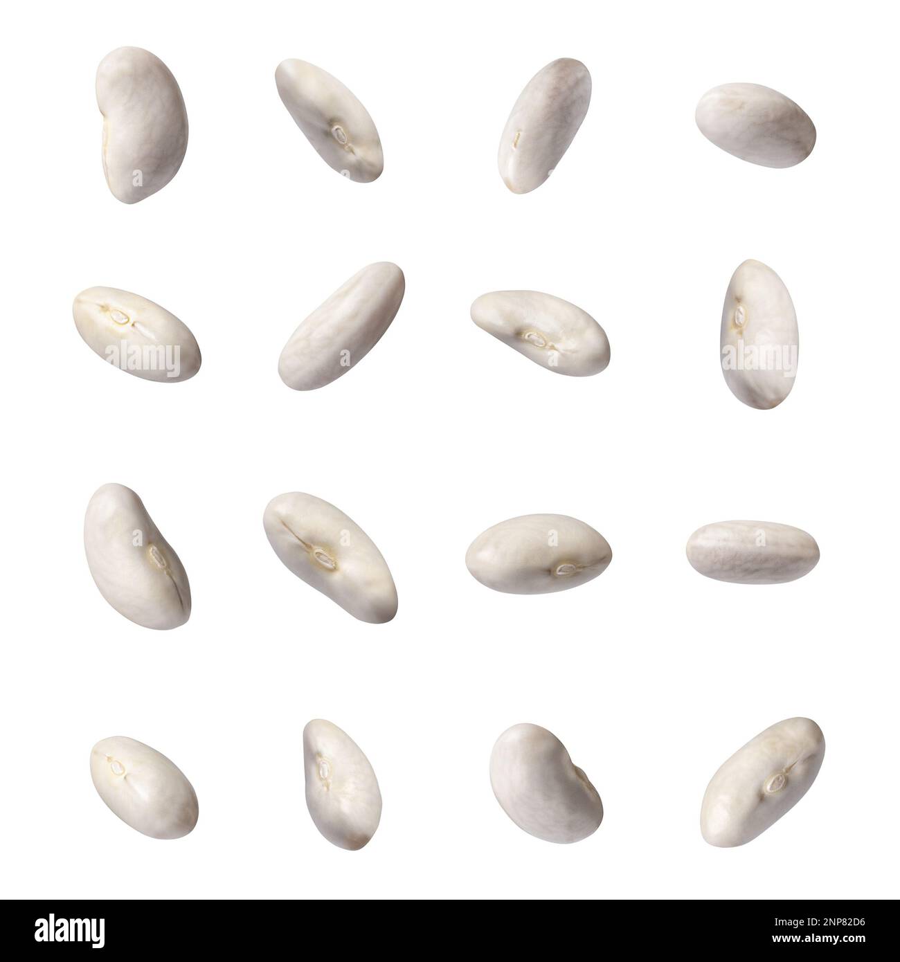 set of butter beans isolated on white Stock Photo - Alamy