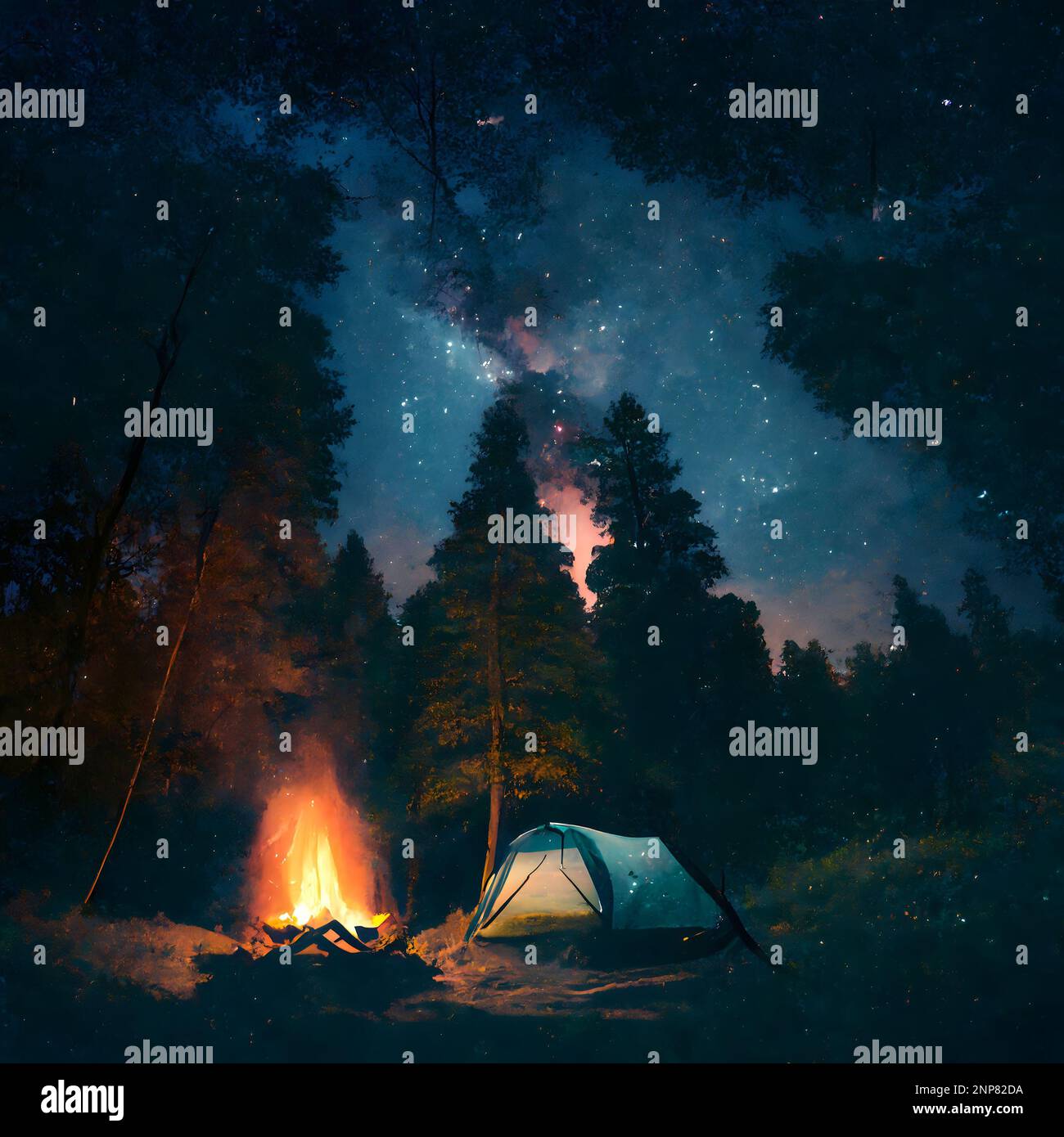 Canopy under stars hi-res stock photography and images - Alamy