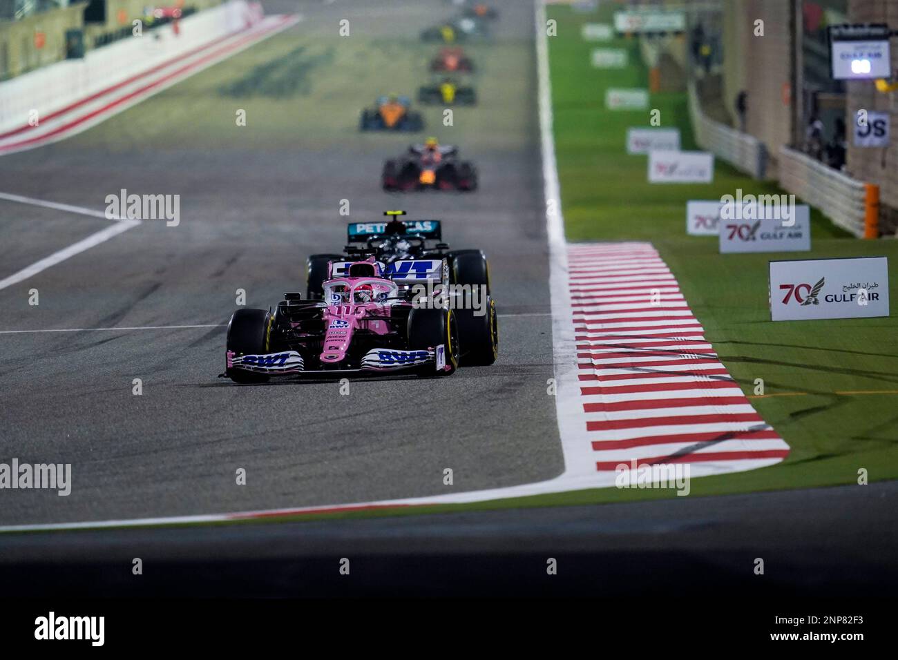 November 29, 2020, Sakhir, Bahrain: SERGIO PEREZ of Mexico and Racing ...
