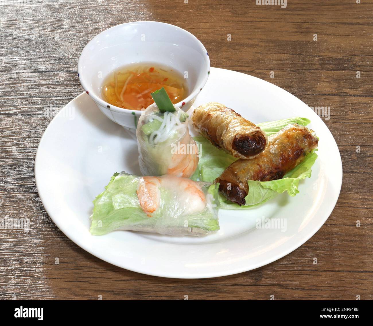 Vietnamese spring rolls are pictured at a Vietnamese restaurant Pho Cu ...