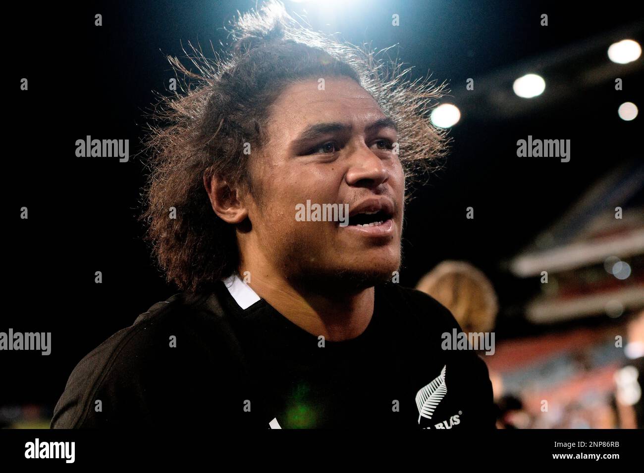 NEWCASTLE, AUSTRALIA - NOVEMBER 28: Caleb Clarke of the All Blacks ...