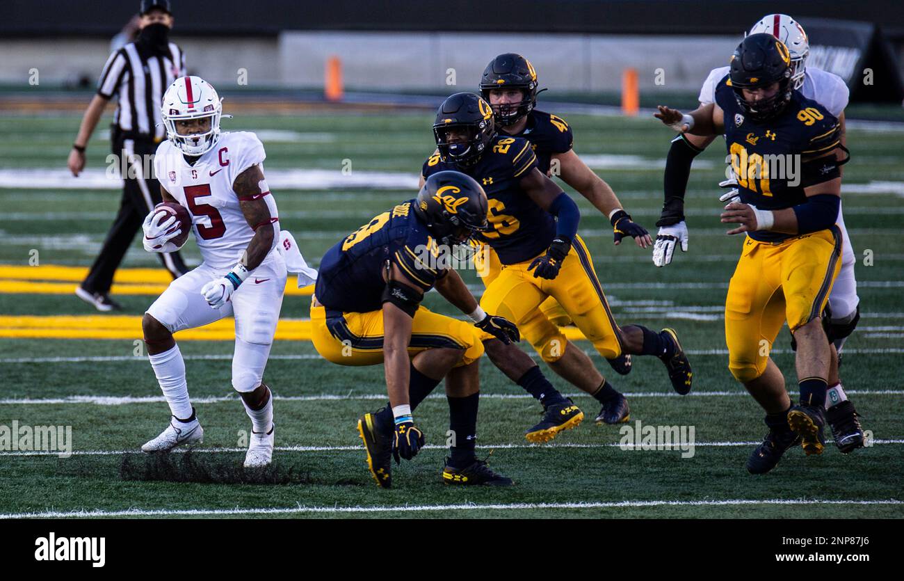 November 27 2020 Berkeley CA, U.S.A. Stanford wide receiver #5 Connor ...