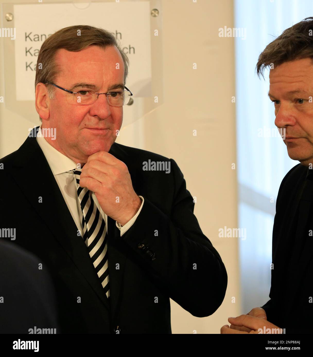 Berlin, Germany, February 24, 2023. The German Federal Minister of ...