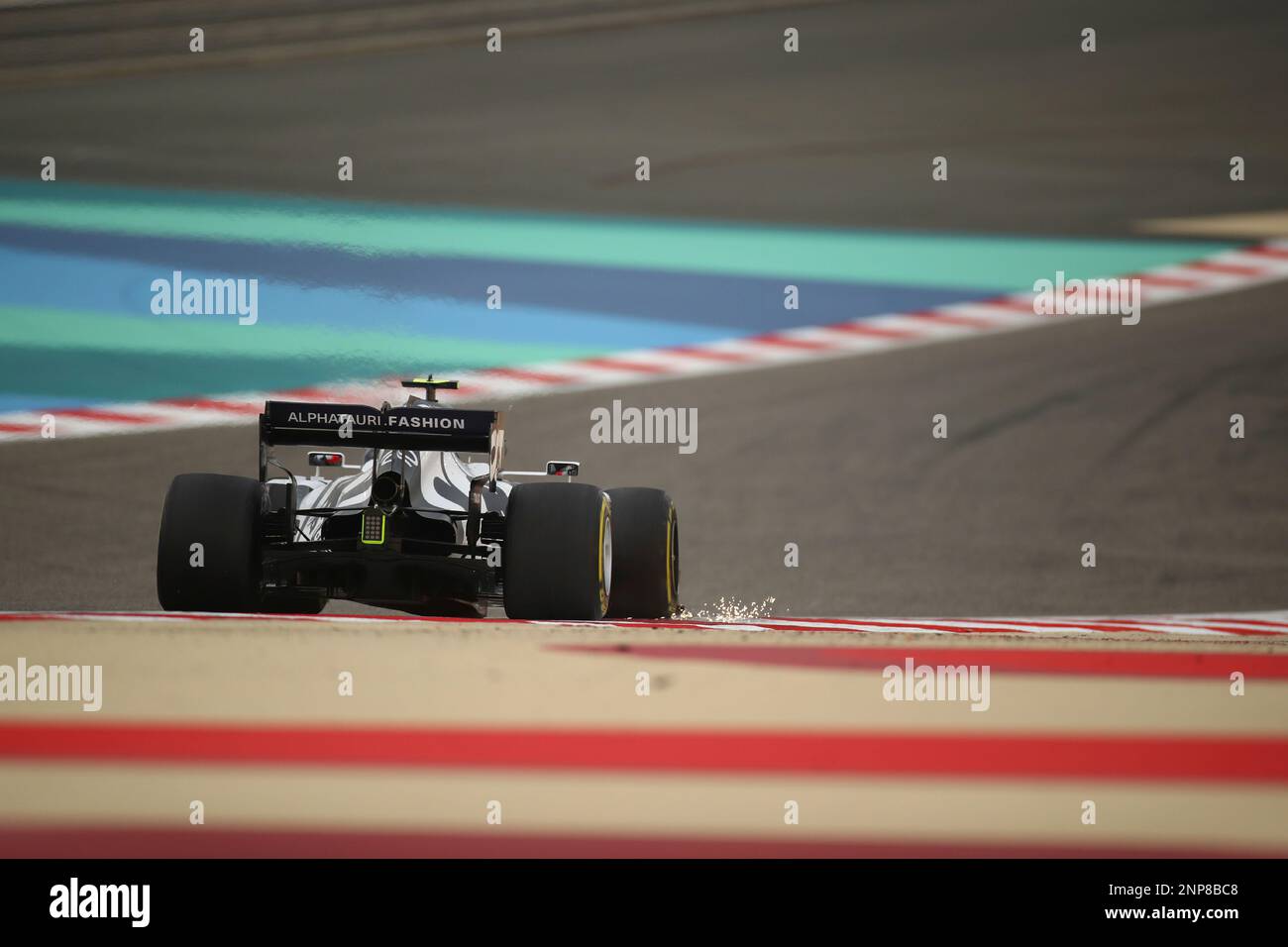 AlphaTauri driver Pierre Gasly of France steers his car during the ...