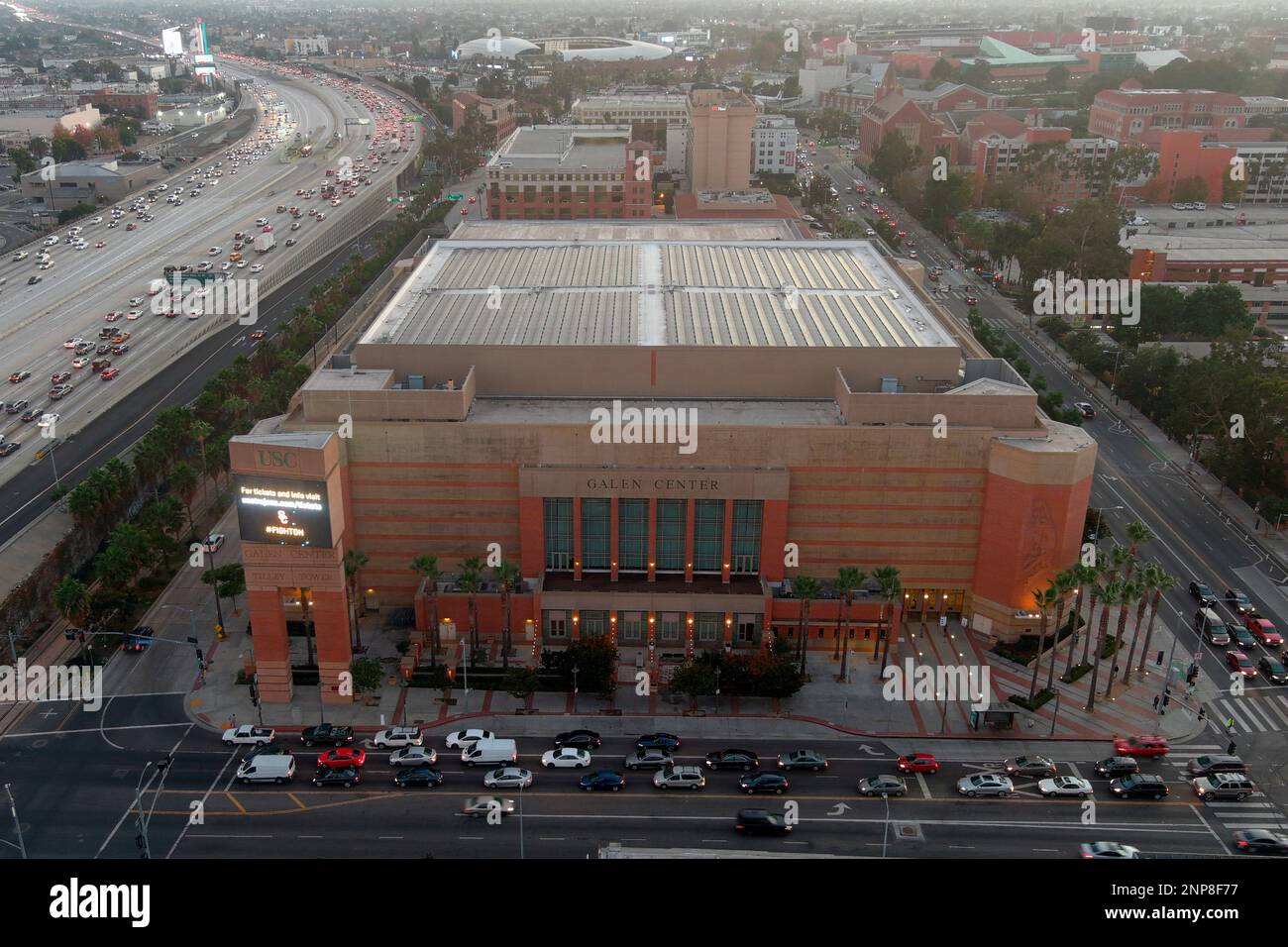 A general view of the Galen Center on the campus of the University of ...