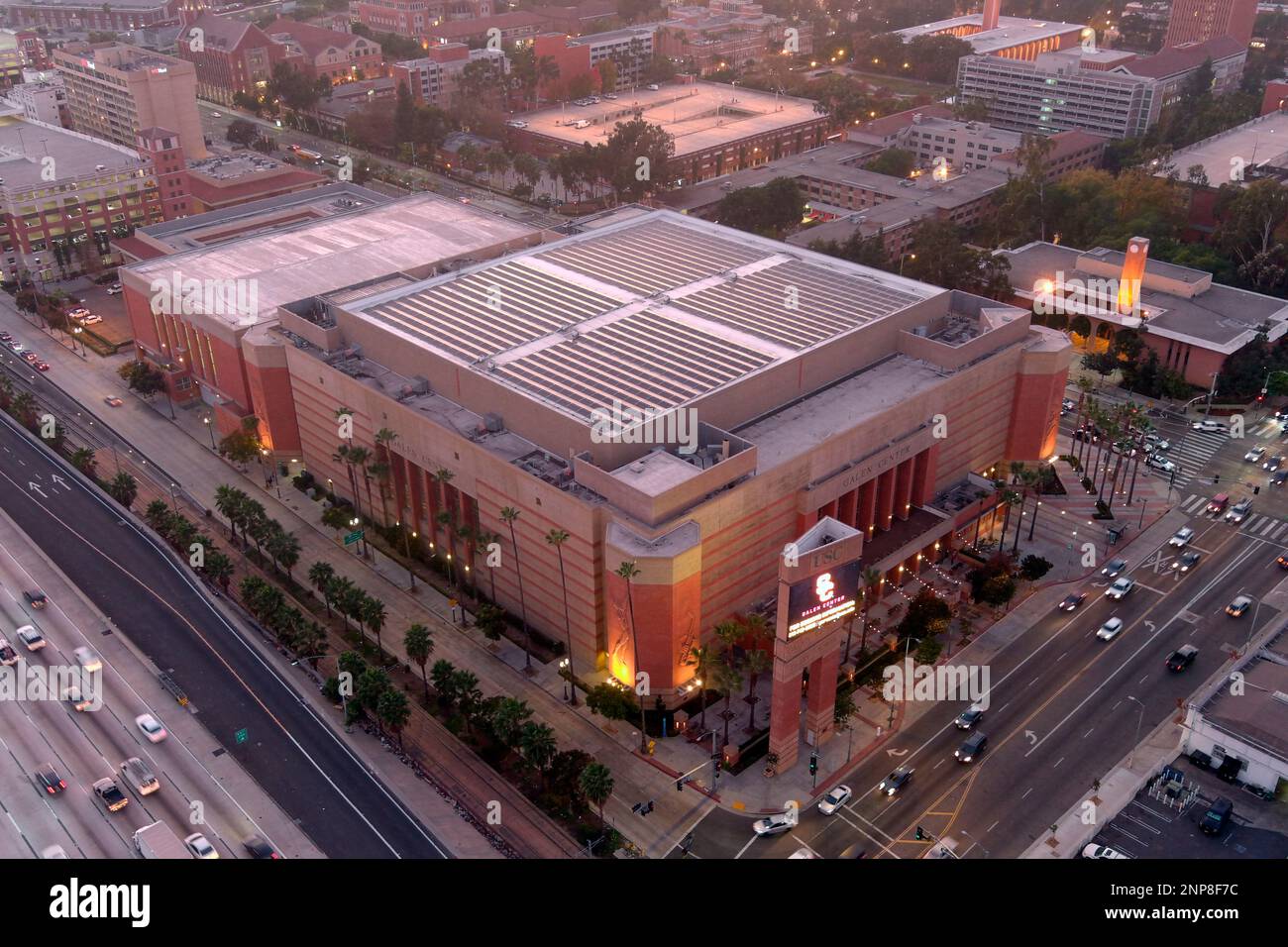A general view of the Galen Center on the campus of the University of ...