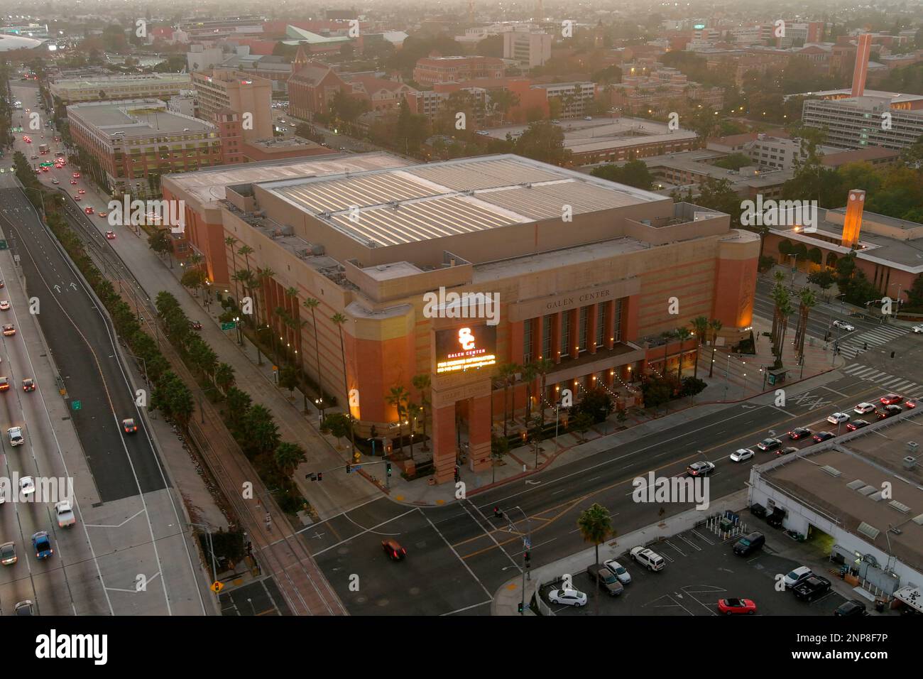 A general view of the Galen Center on the campus of the University of ...
