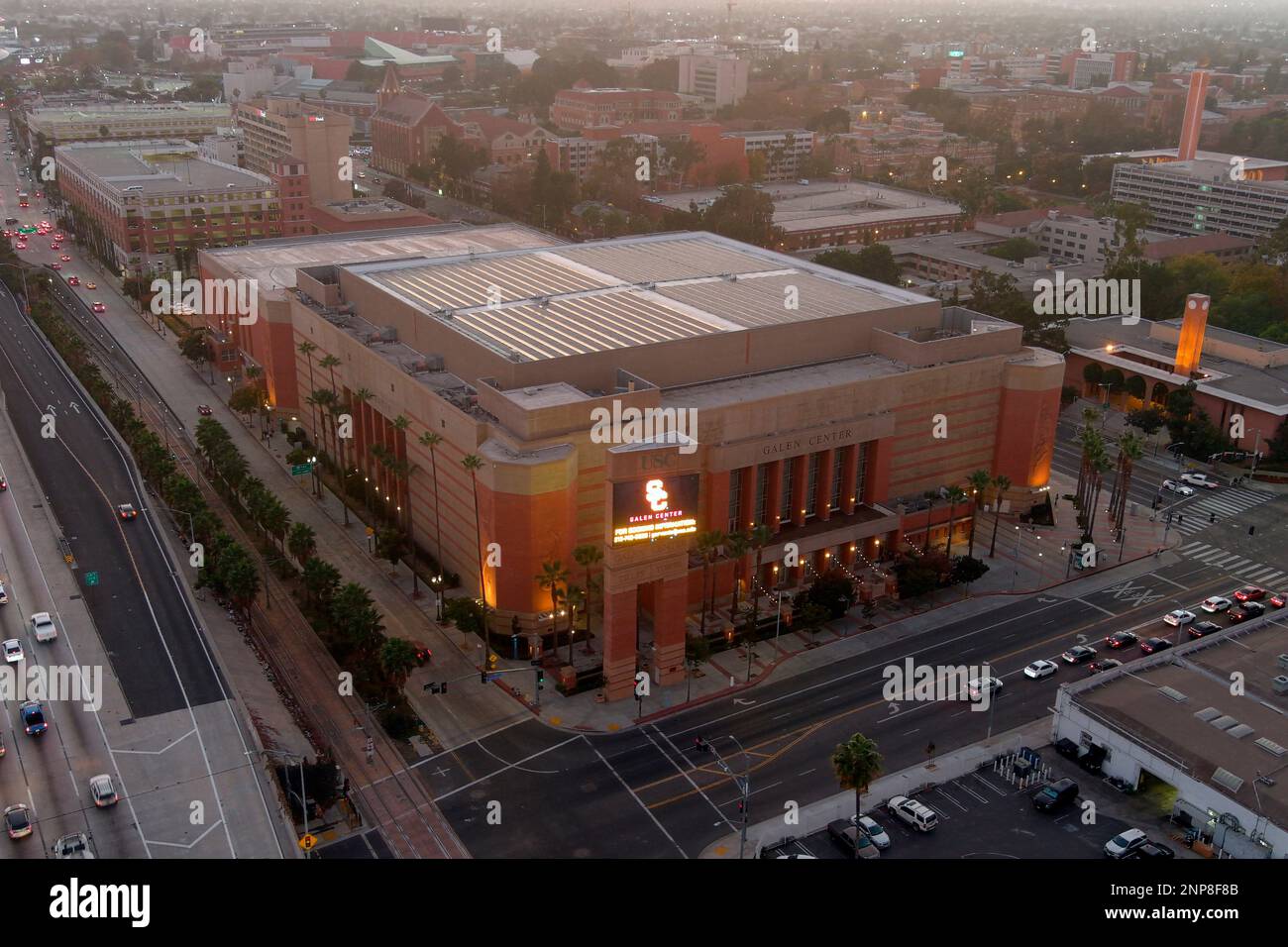 A general view of the Galen Center on the campus of the University of ...