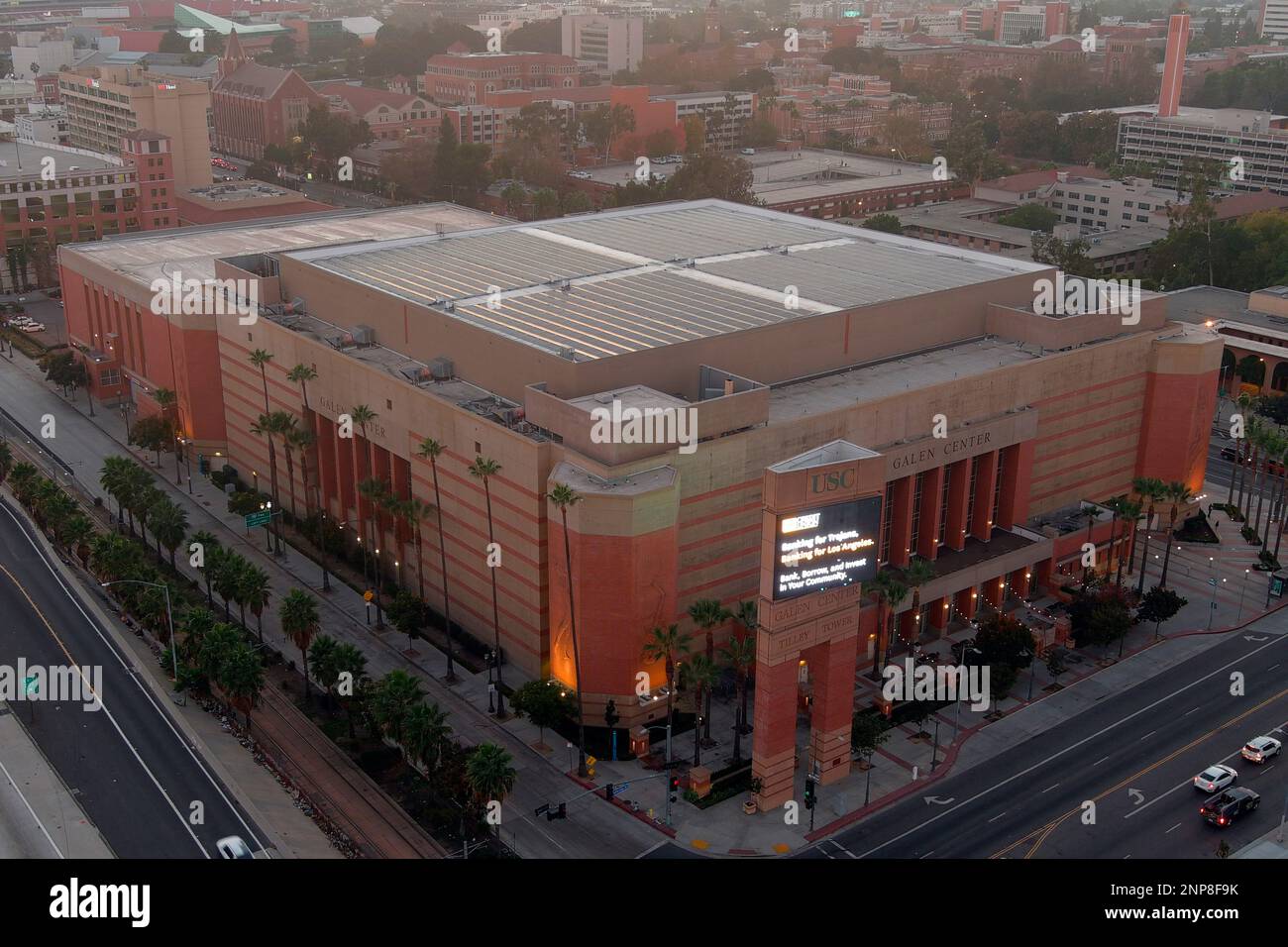 A general view of the Galen Center on the campus of the University of ...
