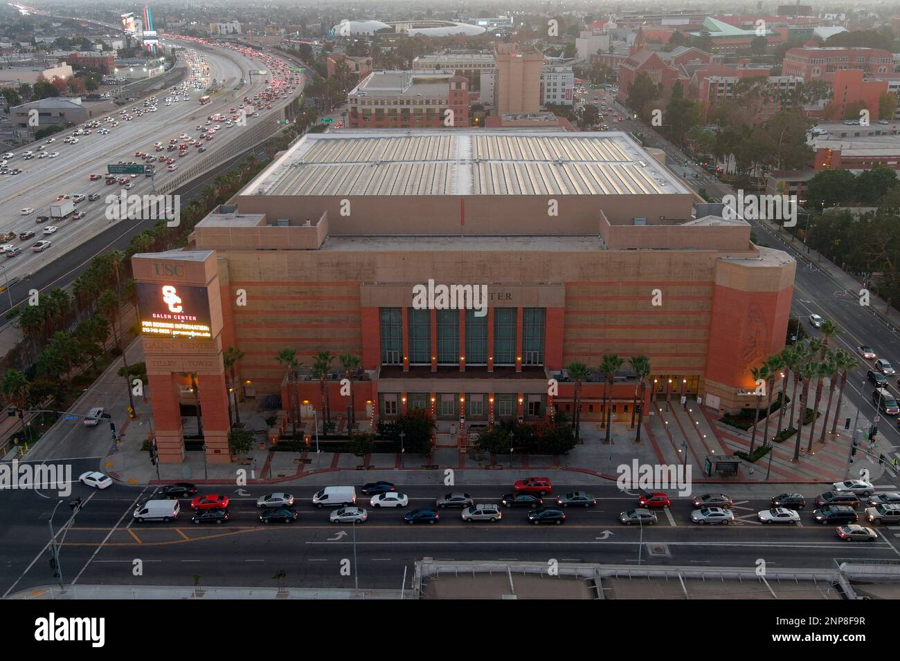 A general view of the Galen Center on the campus of the University of ...