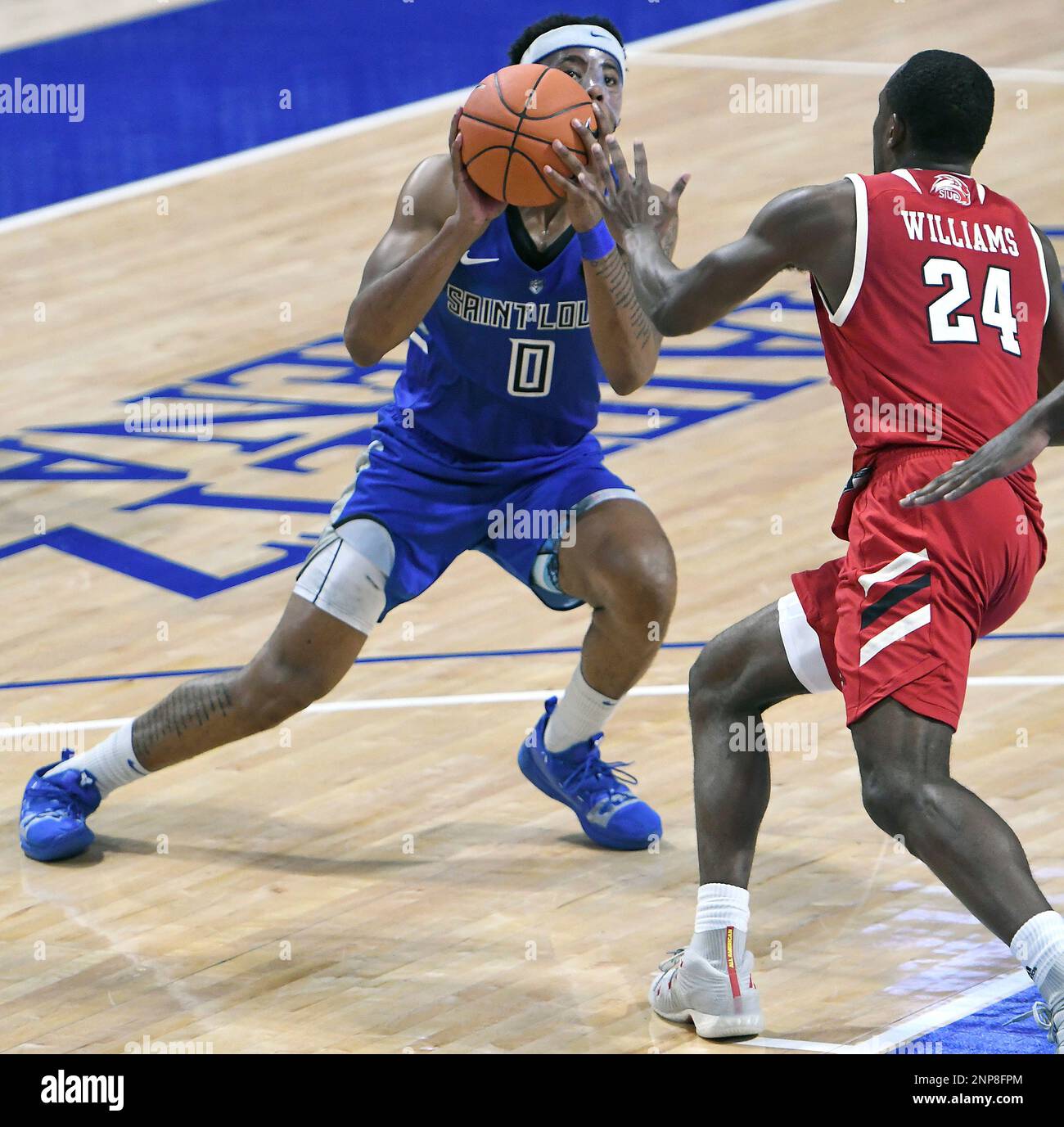 ST. LOUIS, MO - NOVEMBER 25: Saint Louis Billikens guard Jordan Goodwin ...