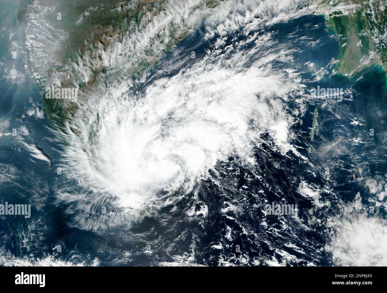 This Tuesday, Nov. 24, 2020, satellite image released by NASA Worldview ...