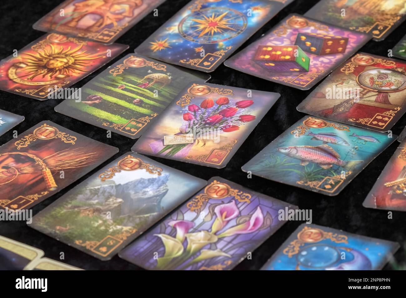 Close Up Tarot Cards At Amsterdam The Netherlands 18-2-2023 Stock Photo ...